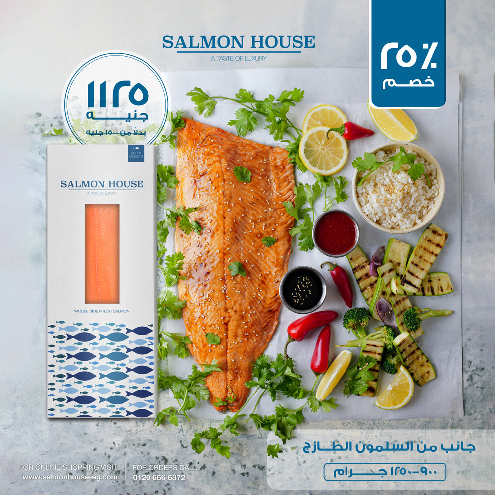 Whole Side Fresh Salmon – Salmon House Egypt